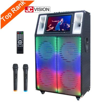 China JCVISION JC-SP60 Outdoor Bluetooth Trolley Speaker with 2200W PMPO, 12-inch Woofers, and Touch Screen Display for sale