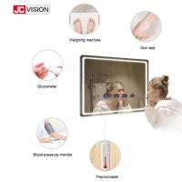 China IP65 Waterproof Android LED TV Touch Screen Smart Bathroom Mirror 21.5 Inch 100-240V for sale
