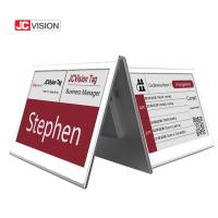 China JCVISION 7.5 Inch Wireless E-tag Epaper Smart Conference Table Name Card with NFC and 2.4GHz Connectivity for sale