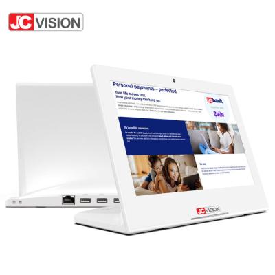 China JCVISION L Shape 10.1 Inch Android Tablet Kiosk with 1280×800 Display and RK3128 Quad Core Processor for sale