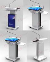 China JCVISION Height Adjustable Smart Podium 23.6 Inch Touch Display Motorized Lift 250mm for sale
