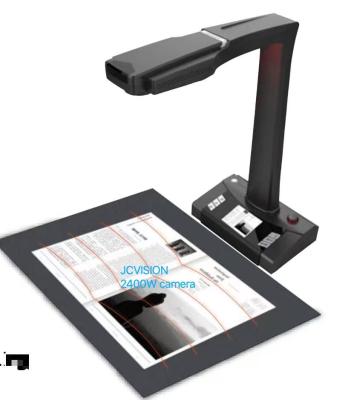 China A3 Foldable Portable Document Scanner 24MP 320 DPI High Speed Book Scanner OCR 2400W Camera for sale