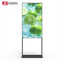China 75 Inch High Brightness Floor Stand Lightbox 2000 cd/m² FHD Android Digital Signage for Retail for sale