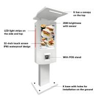 China 24 inch Outdoor Waterproof IP55 Self Service Payment Kiosk with Nvidia Chipset 1920x1080 1500cd/m2 for sale