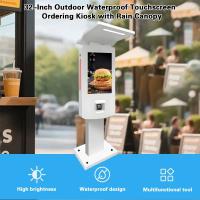 China 32 Inch Outdoor IP65 Self Service Checkout Kiosk Aluminum Housing 1920x1080 for sale