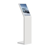 China 32 Inch Floor Standing Self Service Touch Screen Kiosk with 1920x1080 Resolution L Type Vertical for sale