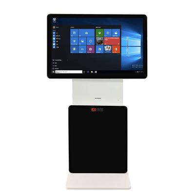 China 32 to 65 Inch Rotating Indoor Digital Signage Display 10 Point IR Touch Floor Stand for sale