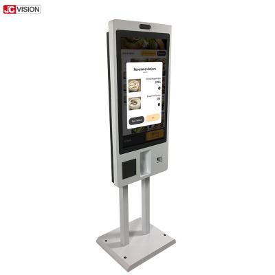 China 32-inch Self-Service Ordering Kiosk with 10-Point Touch Screen and Built-in 80mm Thermal Printer for sale