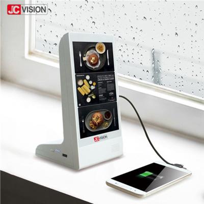 China JC-PS898S 7-Inch Restaurant Table Digital Signage with 40,200mAh Battery and WiFi Control for Advertising and Food Ordering for sale