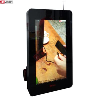 China 43-inch Outdoor Waterproof Mobile Digital Signage with 2000 Nits Brightness and 6-Hour Battery Life for sale