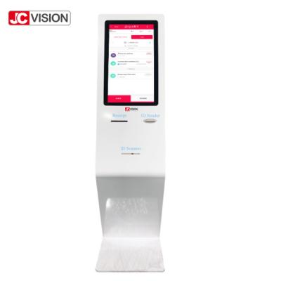China JCVISION 19-inch 21.5-inch Queue Management Kiosk with 1920×1080 Capacitive Touch Screen and 450 cd/m² Brightness for sale