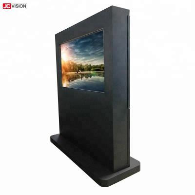 China 55 Inch Outdoor Touch Screen Kiosk - 1500 Nits Brightness, IP65 Waterproof, Intel Core i7 Digital Advertising Display for sale