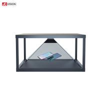 China 19 Inch 360 Degree 3D Hologram Pyramid Display Showcase 100-240V AC for sale