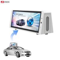 China Three Side P5 Outdoor Digital Taxi Top Display 22 Inch LCD with 3500 Nits Brightness and Android Control System for sale