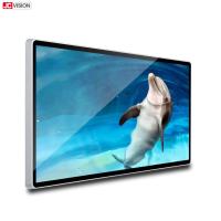 China 55 Inch 350cd/m2 Brightness Indoor Digital Signage Display 1920x1080 LCD Advertising Player for sale