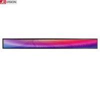 China JCVISION 23 Inch Stretched Bar LCD Digital Signage Display - 400 Nits Brightness, 1920x158 Resolution for Retail Shelves for sale