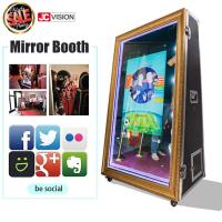 China JCVISION 55-inch & 65-inch Magic Mirror Photo Booth with 600cd/m² Brightness and 10-Point Touch Screen for sale