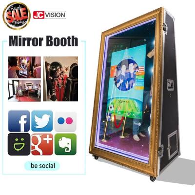 China JCVISION 55-inch & 65-inch Magic Mirror Photo Booth with 600cd/m² Brightness and 10-Point Touch Screen for sale