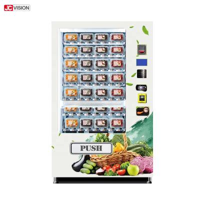China Automatic Salad Fruit Vegetable Vending Machine with 240-720 Capacity and Cooling System for Schools for sale
