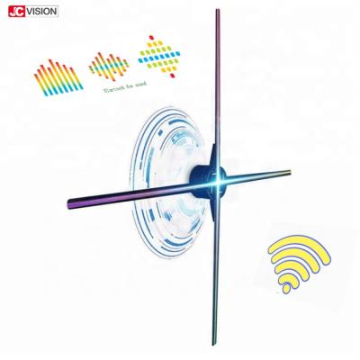 China JCVISION 65cm Spinning Micro WIFI 3D Hologram Fan with 450×224 Resolution and 100,000 Hour LED Life for sale