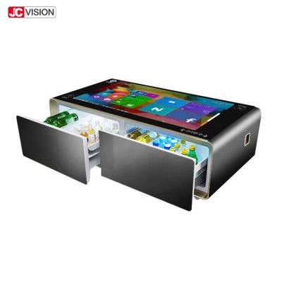 China 43-inch Interactive LCD Touch Table with 1301L Refrigerator - Android 7.1 or Windows OS, 1920x1080 Resolution for sale