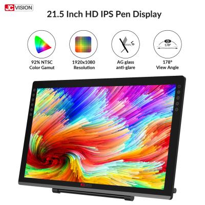 China JCVISION 21.5 Inch Pen Display with 8192 Pressure Levels, 250 PPS Report Rate and Full Laminated Anti-Glare Screen for sale