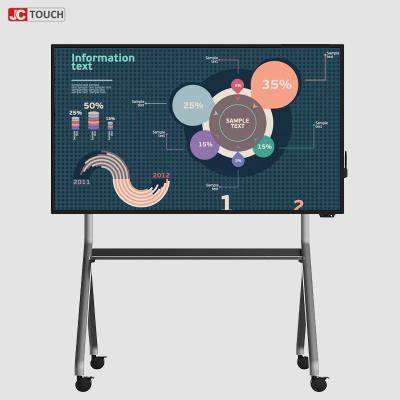 China Integrated DDR4 4G SSD 128G Interactive LCD Whiteboard with Roller I5 1080P for sale