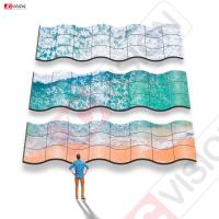 China 55-Inch Custom Full Color Curved LED Video Wall Display - P2 P2.5 P3 Pixel Pitch with 700cd/㎡ Brightness for sale