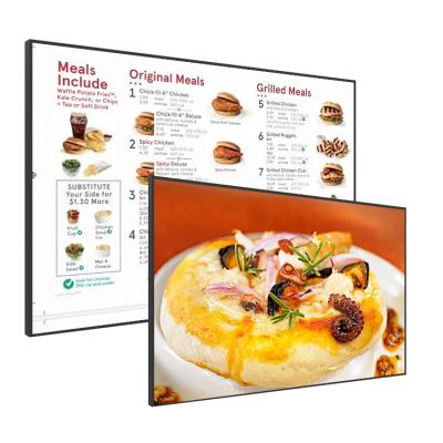 China JC-MB4300 43 Inch TFT Indoor Digital Signage Display with 450cd/m² Brightness for Restaurant Menu Boards for sale