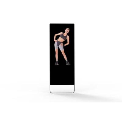 China 32-75 Inch JCVISION Interactive Smart Fitness Mirror with 1080p HD Display and 700 Nits Brightness for sale