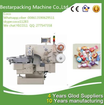 China Double twist chocolate ball wrapping machine with auto hopper for sale