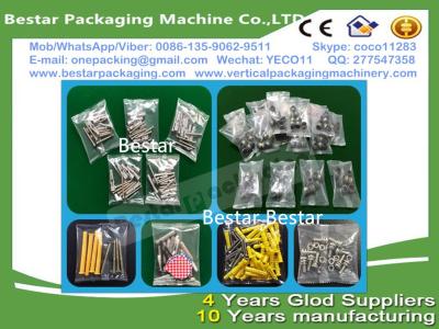 China High efficiency Stainless steel 304 Fastener pouch making machine, Fastener weighting and packing machine for sale