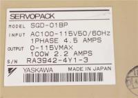 China SGD-01BP Yaskawa Servo Drives 115w Power Max Output AC Servopack for sale