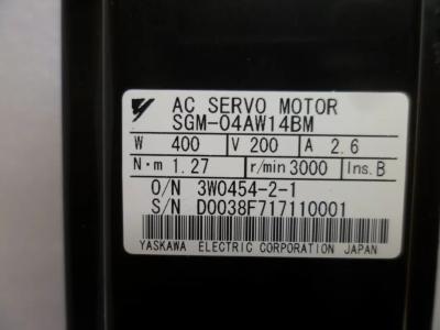 China SGM-04AW14BM Yaskawa SGM Series Module Two Phase AC Servo Motor for sale