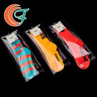 China Self Adhesive OPP Packaging Bag Anti Fog Clear BOPP Socks Ziplock for sale