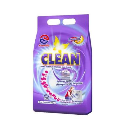 China Heat Sealing Stand Up Pouch Bags Washing Powder Flexible Packaging Pouches Printed Plastic Bag for sale