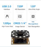 China HK1M-H220 Global Shutter 120FPS 1080P High-Frame Camera Module with Wide-Angle Lens for Iris and Vein Recognition for sale