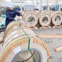 China Cold Rolled Stainless Steel Strip Roll 0.3 - 3.0mm Slit Cutting Without Burr 8K for sale