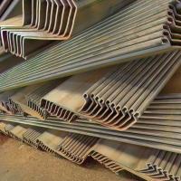 China Steel Plate Pile Z-Type  U-Type Hot Rolled Plate Pile Length 6m S355J2 S355JR for sale