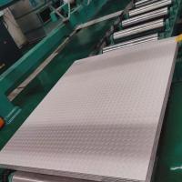 China TISCO BAOSTEEL 304 Stainless Steel Checkered Plate 2.0mm - 8.0mm Pattern Sheet for sale