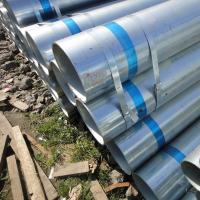 China Hot Dip Galvanized Round Steel Pipe / GI Pipe Pre Galvanized Steel Pipe Galvanized Tube For Construction for sale