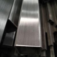 China ASTM A554 Hairline Finish Stainless Steel Square Pipe Tube for Handrail and Food Grade 304 316L 400# 600# 800# Polished for sale