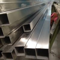 China ASTM A554 Hairline Finish Stainless Steel Square Pipe Tube for Handrail and Food Grade 304 316L 400# 600# 800# Polished for sale