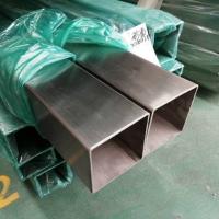 China Bright Polished 300# 400# 600# Stainless Steel Square Pipe Tube Grade 201 304 in 6m Length for Structure for sale