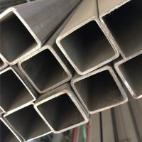 China Bright Polsihed Stainless Steel Square Pipe Tube 201 304 316L SS Tube ERW Welded 400# Grinding Polishing for sale
