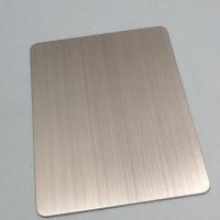 China TISCO BAOSTEEL Hairline Stainless Steel Sheet 0.3 - 3.0mm Cold Rolled SS Sheet in 4ft*8ft for sale