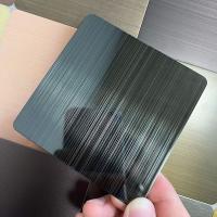 China TISCO BAOSTEEL Hairline Stainless Steel Sheet 0.3 - 3.0mm Cold Rolled SS Sheet in 4ft*8ft for sale