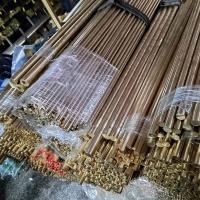 China CuZn10 H90 C22000 Brass Round Bar - 1-200mm Diameter, 8.5g/cm³ Density Solid Brass Rod for sale