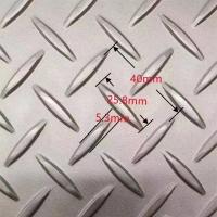 China AISI316L EN 1.4404 Stainless Steel Checkered Plate 0.6 - 8.0mm Stainless Chequered Sheet for sale