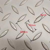 China AISI316L EN 1.4404 Stainless Steel Checkered Plate 0.6 - 8.0mm Stainless Chequered Sheet for sale